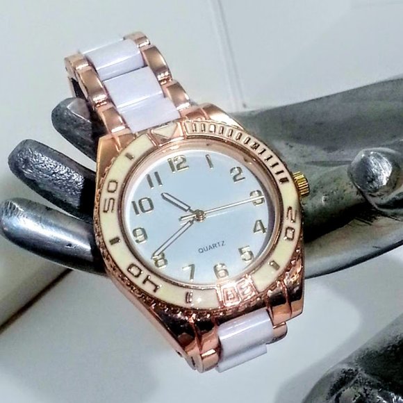 Moulin Ltd. | Accessories | Moulin Ltd Boyfriend Watch Rose Gold White ...